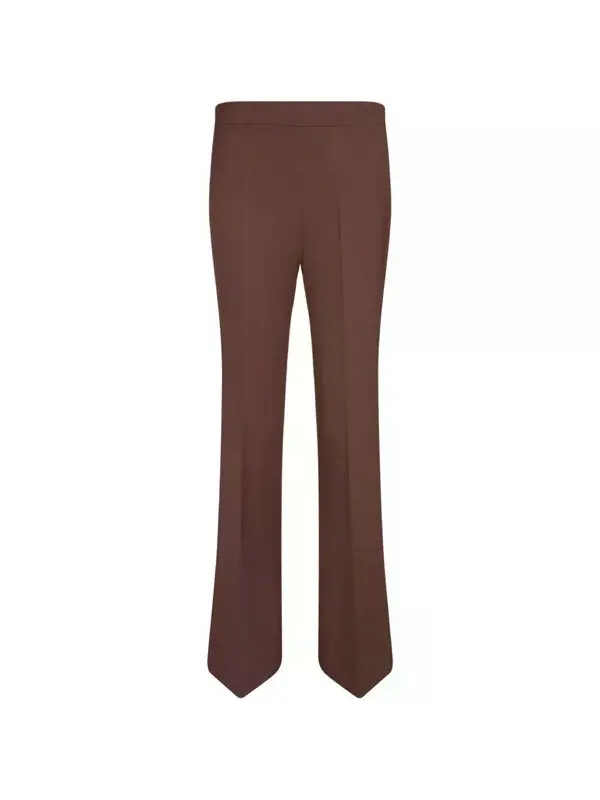 BLANCA VITA Pressed-crease Flared Trousers
