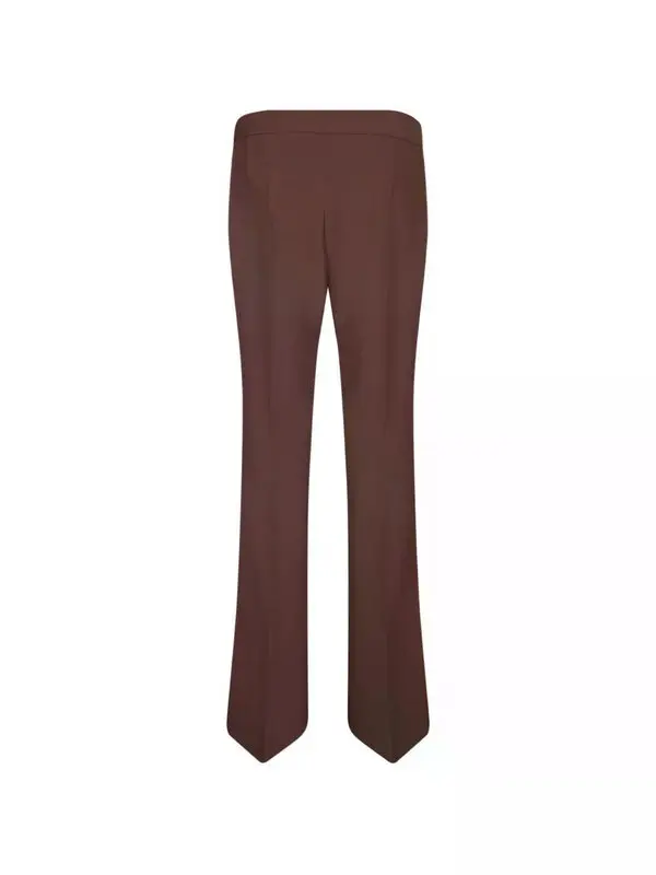 BLANCA VITA Pressed-crease Flared Trousers