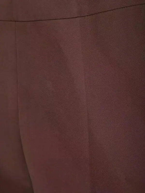 BLANCA VITA Pressed-crease Flared Trousers