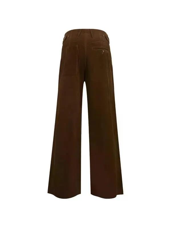 R13 Triple-pleat Corduroy Trousers - Brown