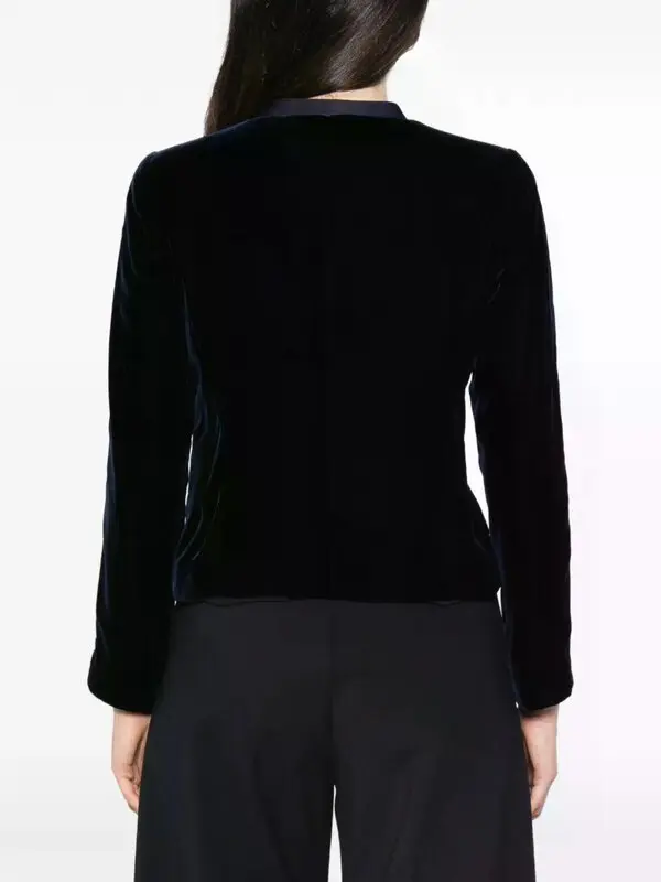 Emporio Armani Velvet Zip-up Jacket