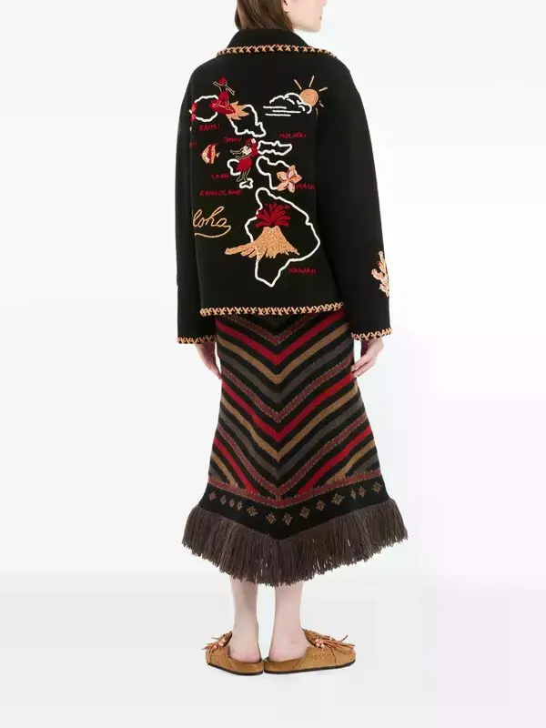 Alanui Remember Me Hand-embroidered Oversized Jacket