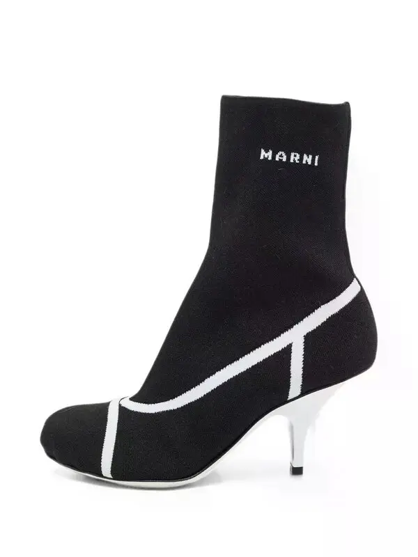 Marni Logo Intarsia Sock Boots