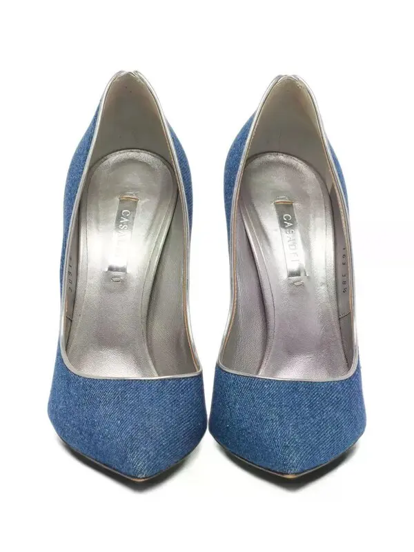 Casadei Blade Denim Pumps