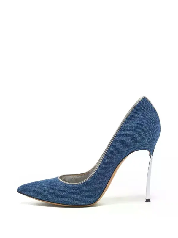 Casadei Blade Denim Pumps - Blue
