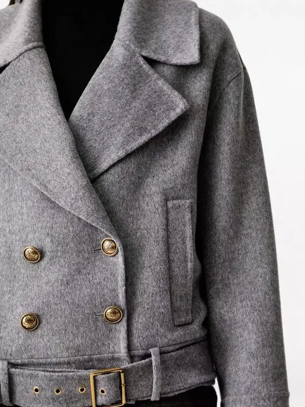 Luisa Spagnoli Scalare Double-breasted Belted Jacket