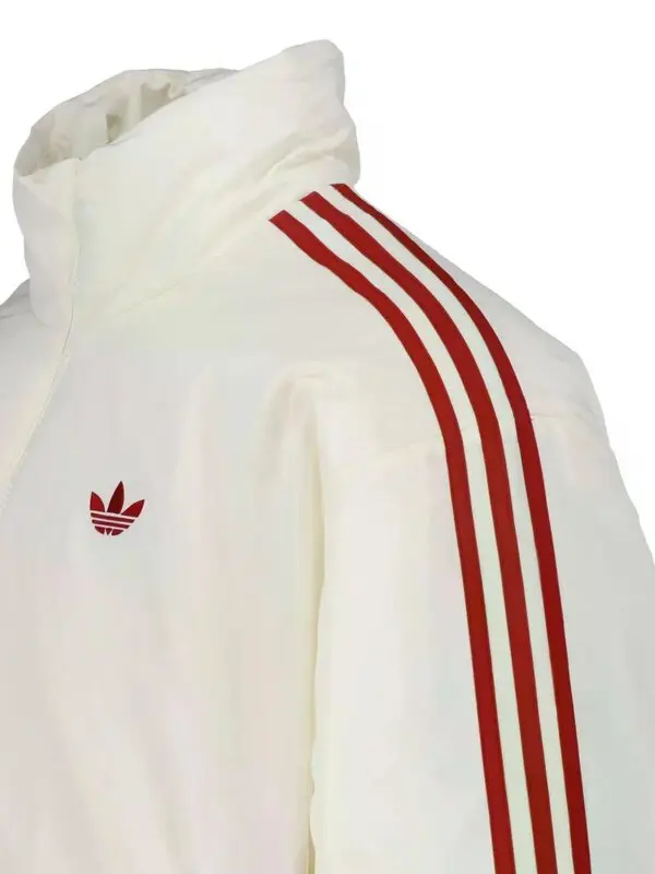 Adidas Logo-embroidered Stripe-detail Sweatshirt