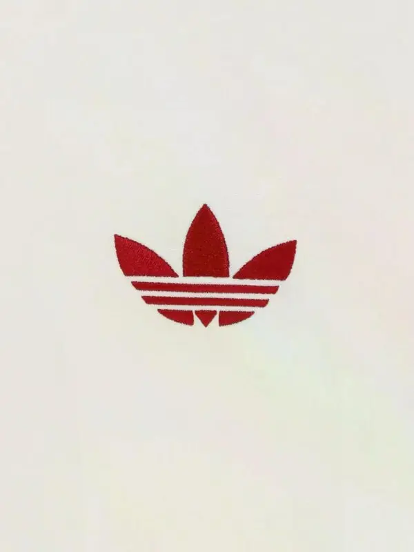 Adidas Logo-embroidered Stripe-detail Sweatshirt