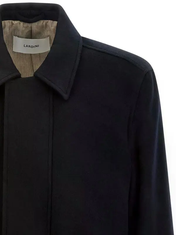 LARDINI Cashmere Pointed-collar Coat