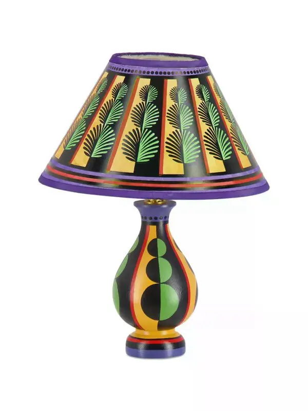 CRESSIDA BELL Topiary Hand-painted Lamp - Green
