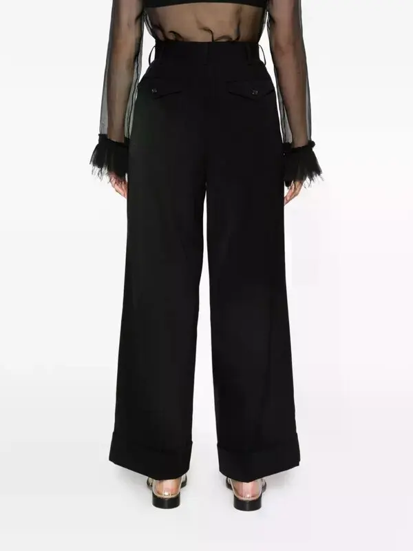 Junya Watanabe Pleated Turn-up Trousers