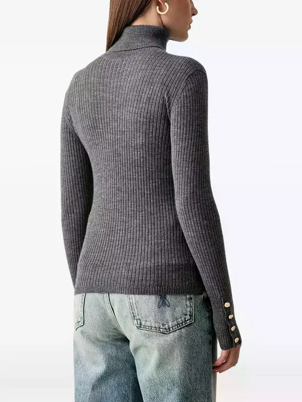 Luisa Spagnoli Meritare Ribbed-knit Long-sleeve T-shirt