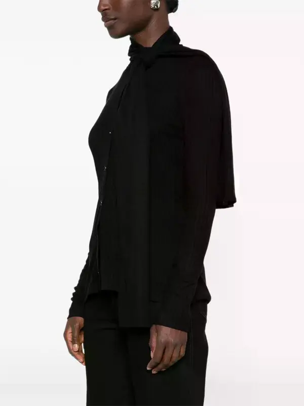 TOTEME Ribbed Scarf-detail Cardigan