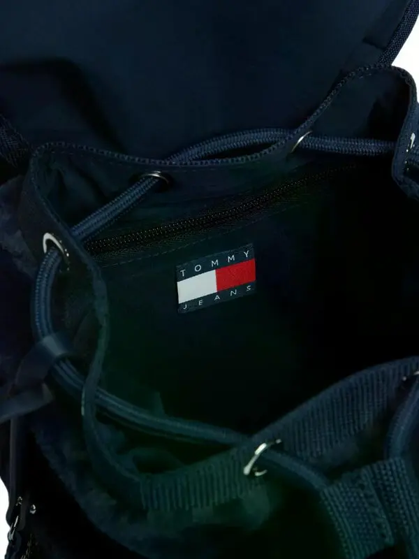 Tommy Hilfiger Faux-fur Logo-patch Backpack