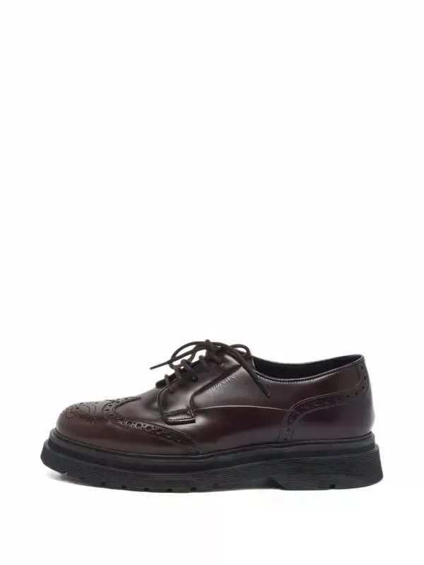 Prada Wingtip Brogue Lace-up Shoes