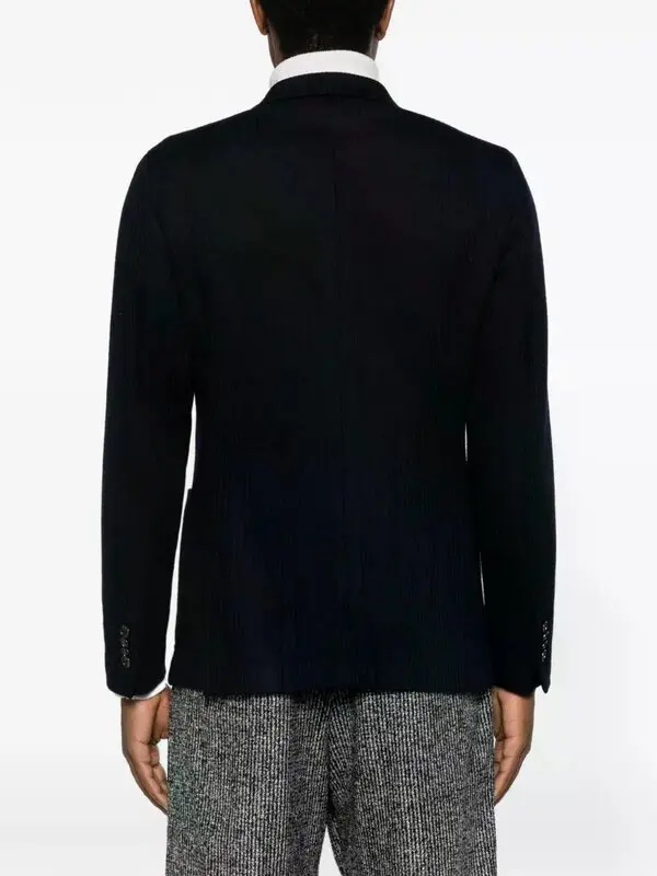 Tagliatore Double-breasted Ribbed Blazer