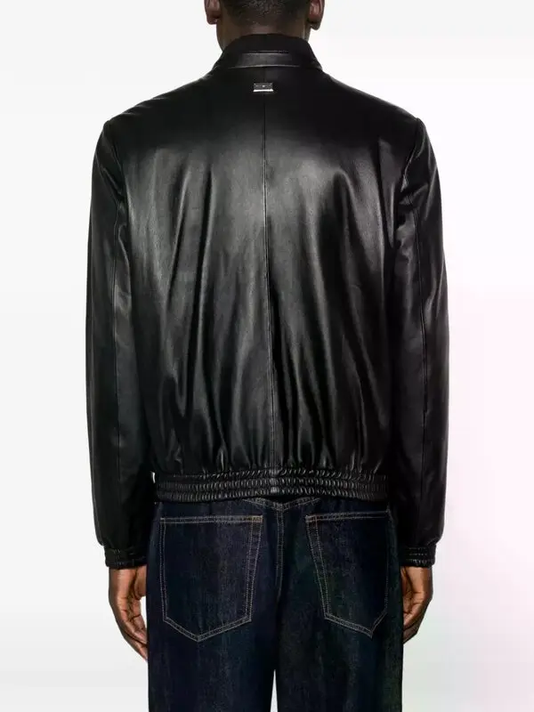 Emporio Armani Zip-up Leather Jacket