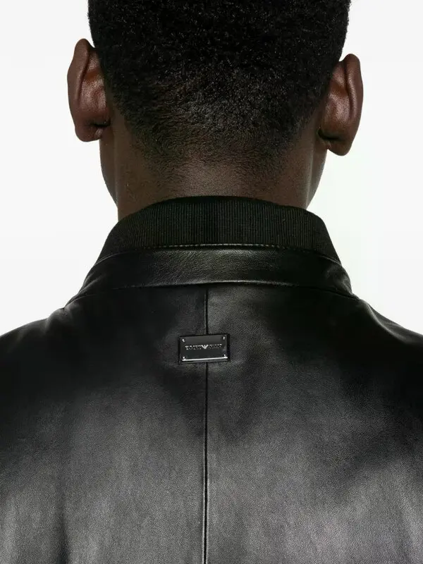 Emporio Armani Zip-up Leather Jacket
