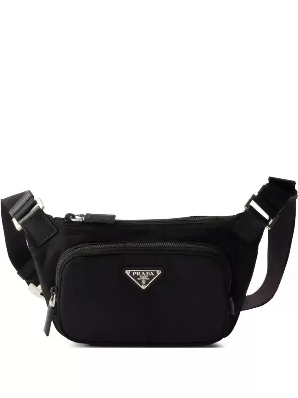 Prada Re-nylon And Saffiano Leather Shoulder Bag