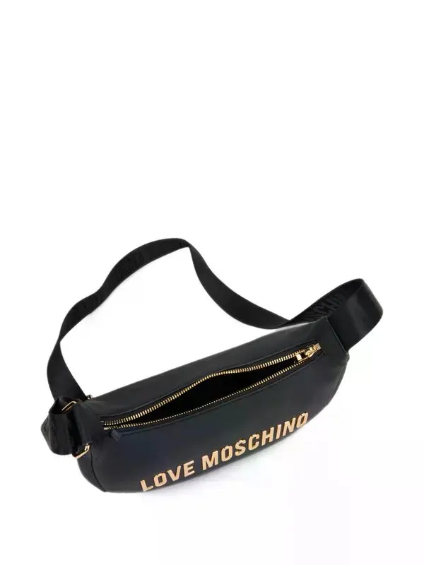 Moschino Logo-lettering Curved Shoulder Bag