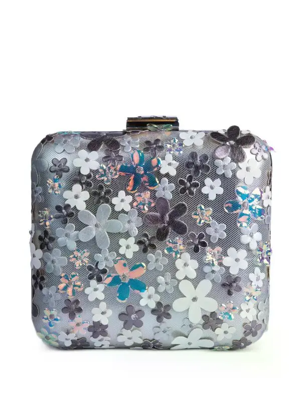 GEMY MAALOUF Flower-embellished Clutch Bag