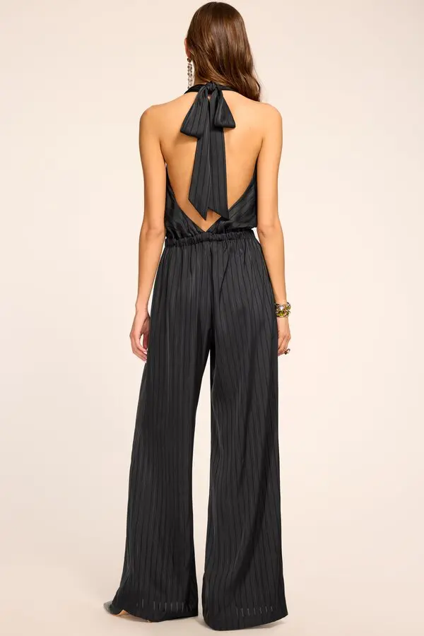 Ramy Brook Joan Lurex Open Back Jumpsuit
