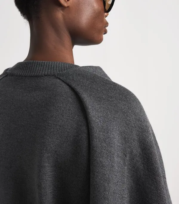 RÓHE Wool Cape Sweater