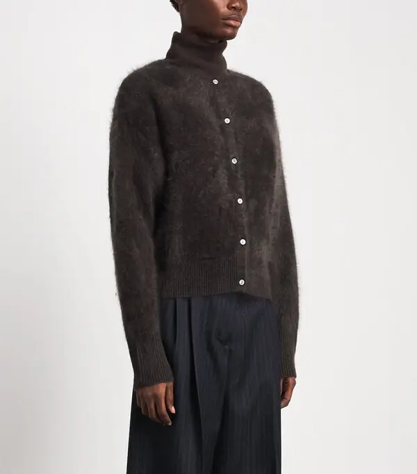 Almada Label Brushed Cashmere Cardigan