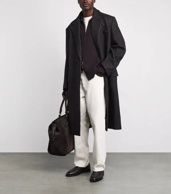 Barena Venezia Virgin Wool Rib-knit Zip-up Cardigan