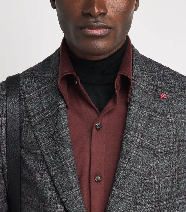 Isaia Silk Jersey Shirt
