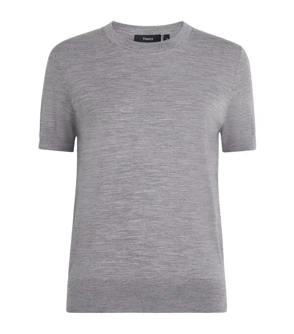 Theory Wool Short-sleeve T-shirt