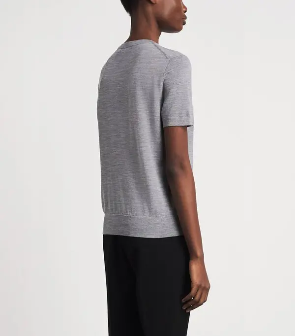 Theory Wool Short-sleeve T-shirt