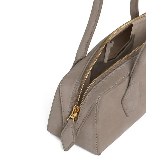 Alaïa Small Nubuck Le Teckel Shoulder Bag - Black