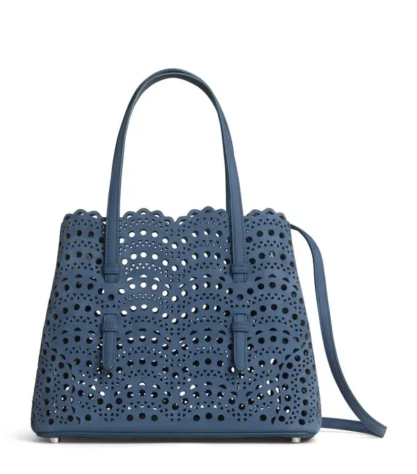 Alaïa Nubuck Leather Mina 25 Top-handle Bag