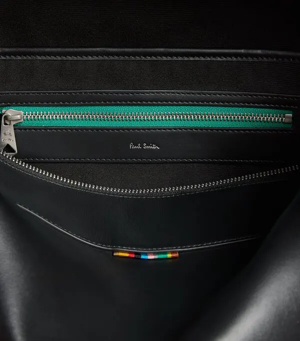 Paul Smith Leather Signature Stripe Backpack