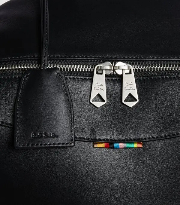 Paul Smith Leather Signature Stripe Backpack