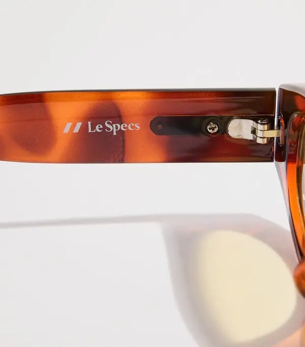 Le Specs Tortoiseshell Belladonna Slim Oval Sunglasses