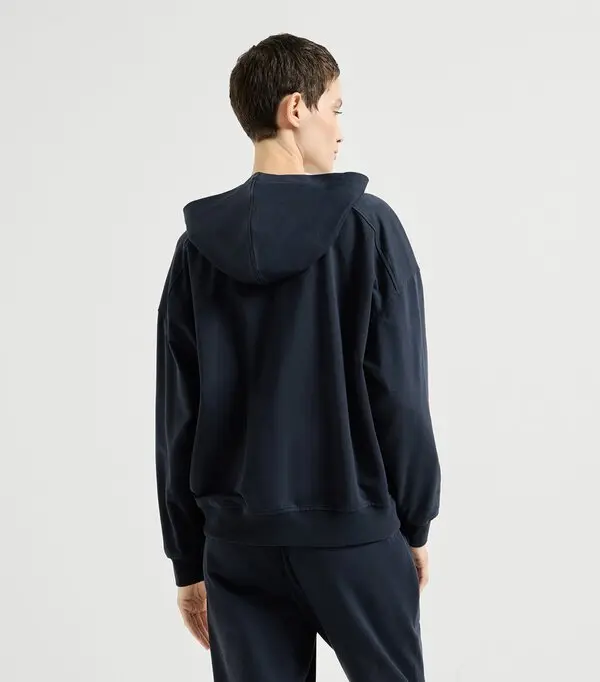 Brunello Cucinelli Stretch-cotton Zip-up Hoodie