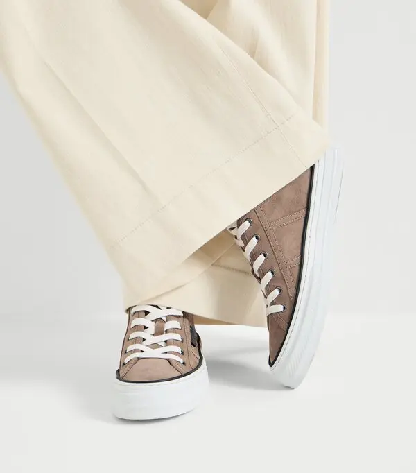 Brunello Cucinelli Suede Monili-tab Sneakers