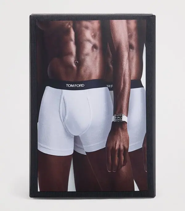 TOM FORD Stretch-cotton Logo Trunks