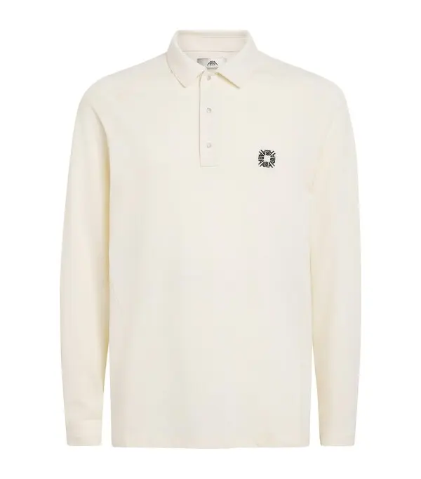 ALBA Cotton Jersey Long-sleeve Polo Shirt