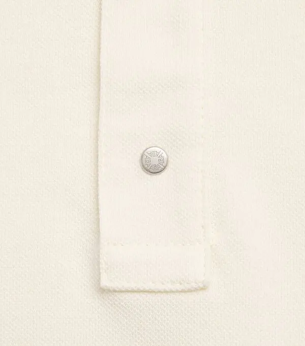 ALBA Cotton Jersey Long-sleeve Polo Shirt