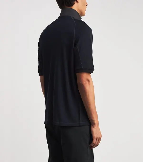 ALBA Virgin Wool-blend Quarter-zip Polo Shirt