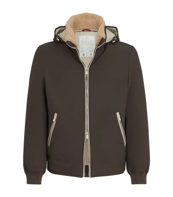 Brunello Cucinelli Bonded Hooded Puffer Jacket