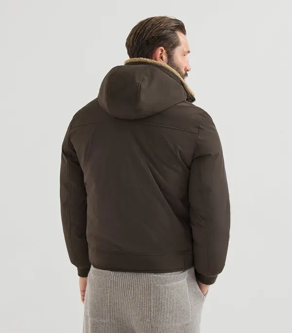 Brunello Cucinelli Bonded Hooded Puffer Jacket