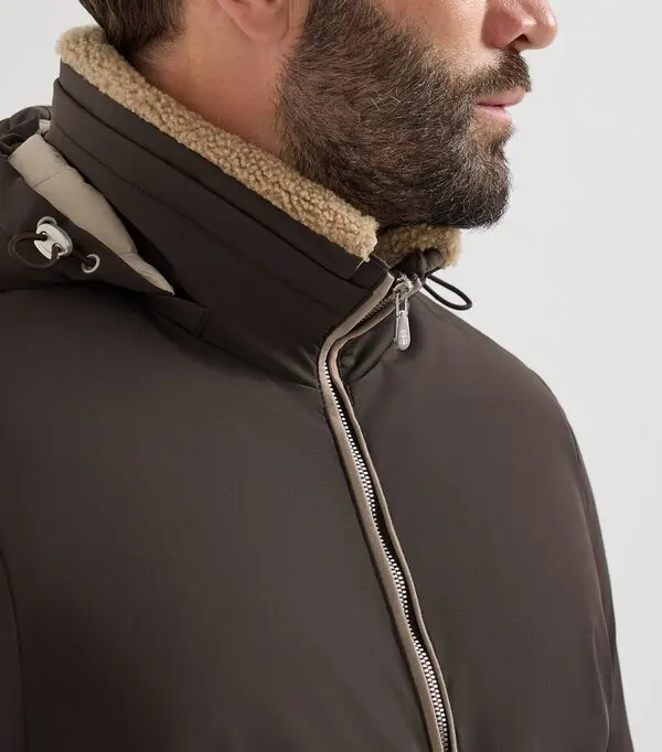 Brunello Cucinelli Bonded Hooded Puffer Jacket