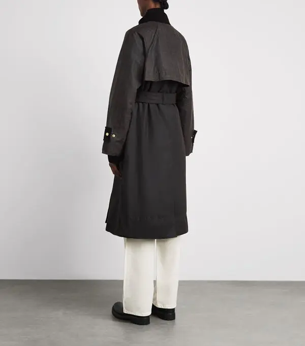 Barbour Waxed Cotton Elva Trench Coat