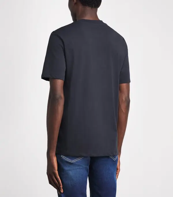 JACOB COHЁN Cotton Emblem Logo T-shirt - Navy