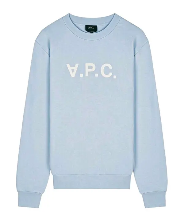 A.p.c. Logo-print Sweatshirt - Blue