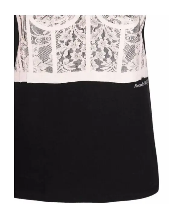 Alexander McQueen Corset Printed Crewneck T-shirt